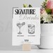 Elegant Signature Bar Menu - Etsy