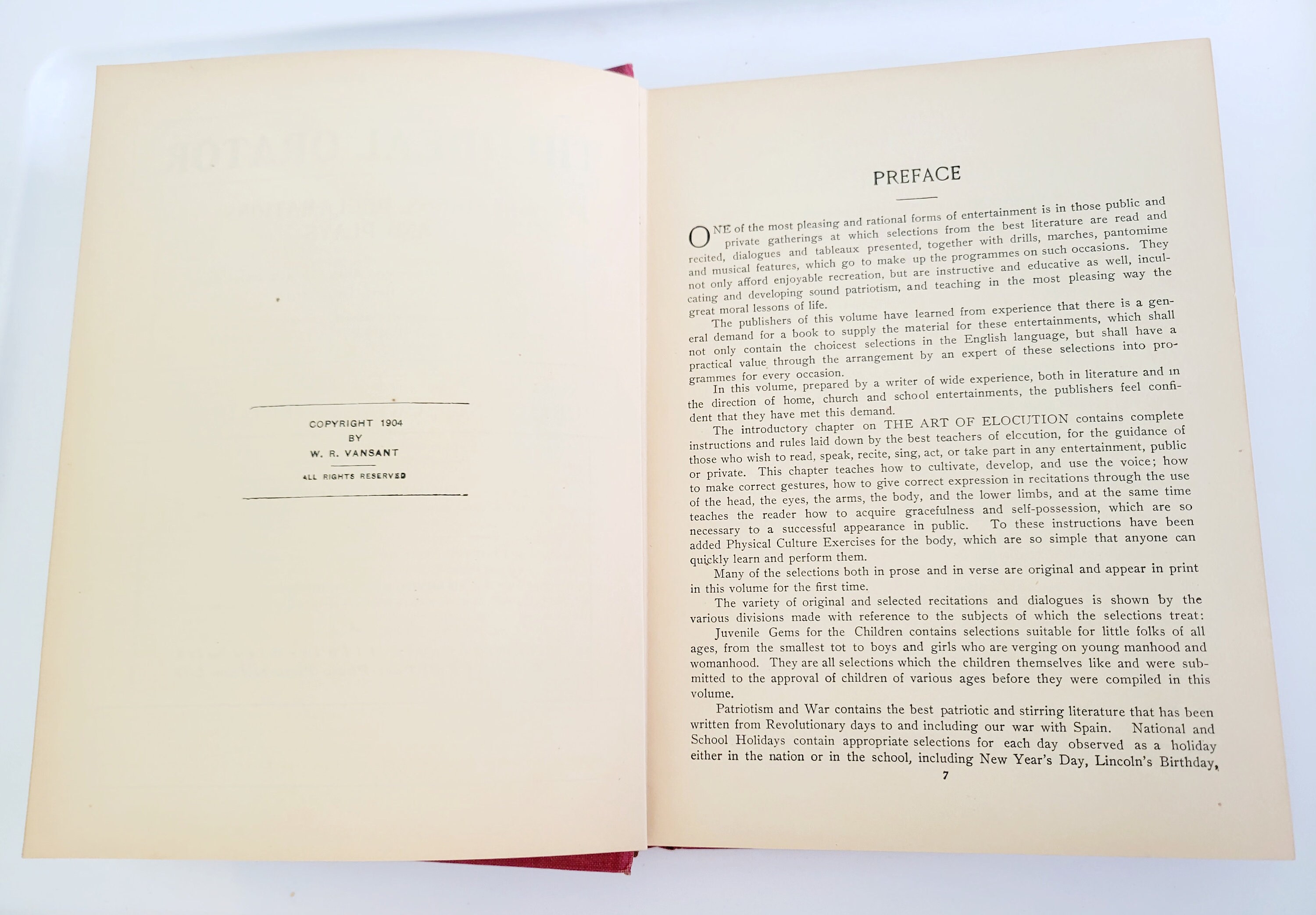 The Ideal Orator: A Modern Book of Elocution Readings Recitations ...