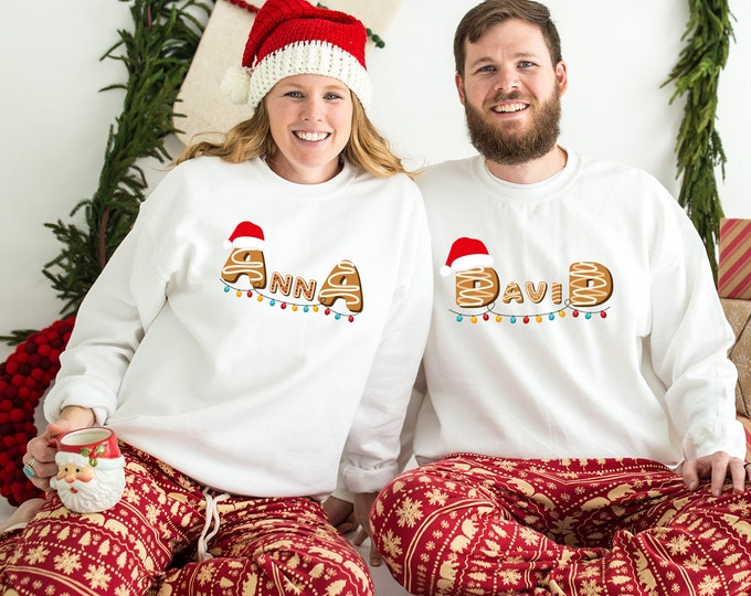 Gingerbread Matching Family Christmas Pajamas, Christmas Tree Cake ...
