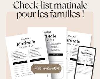 Morning Routine Kids' Checklist - Etsy