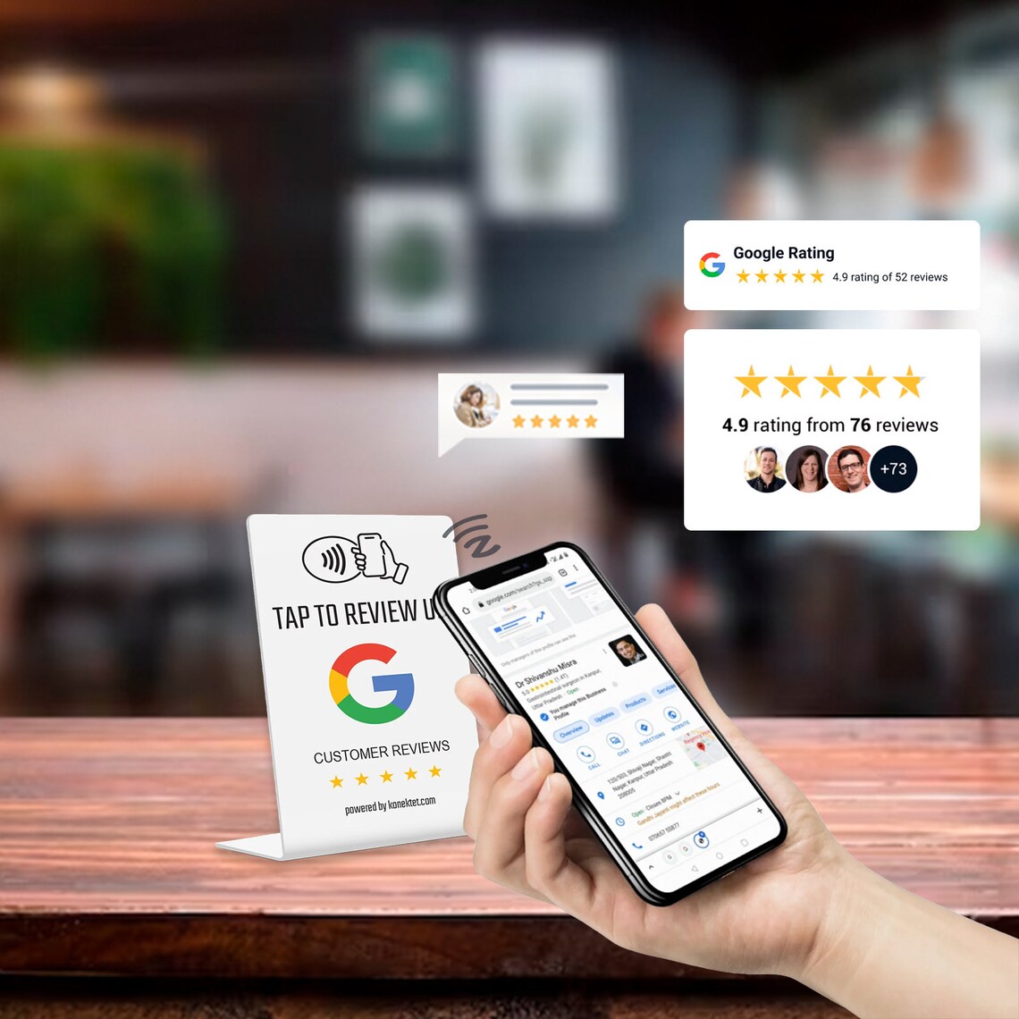 NFC Google Review Stand, Skyrocket Your Online Reputation Designed to ...