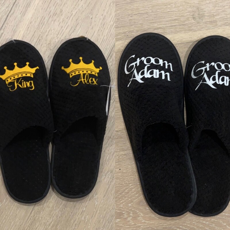 Embroidered Slippers - Etsy