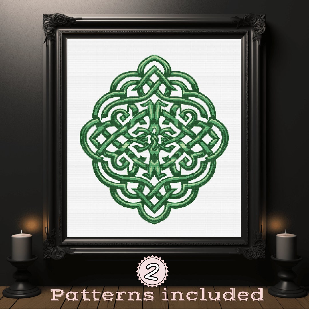 Celtic Cross Stitch Celtic Knot Pattern Gothic Cross Stitch - Etsy