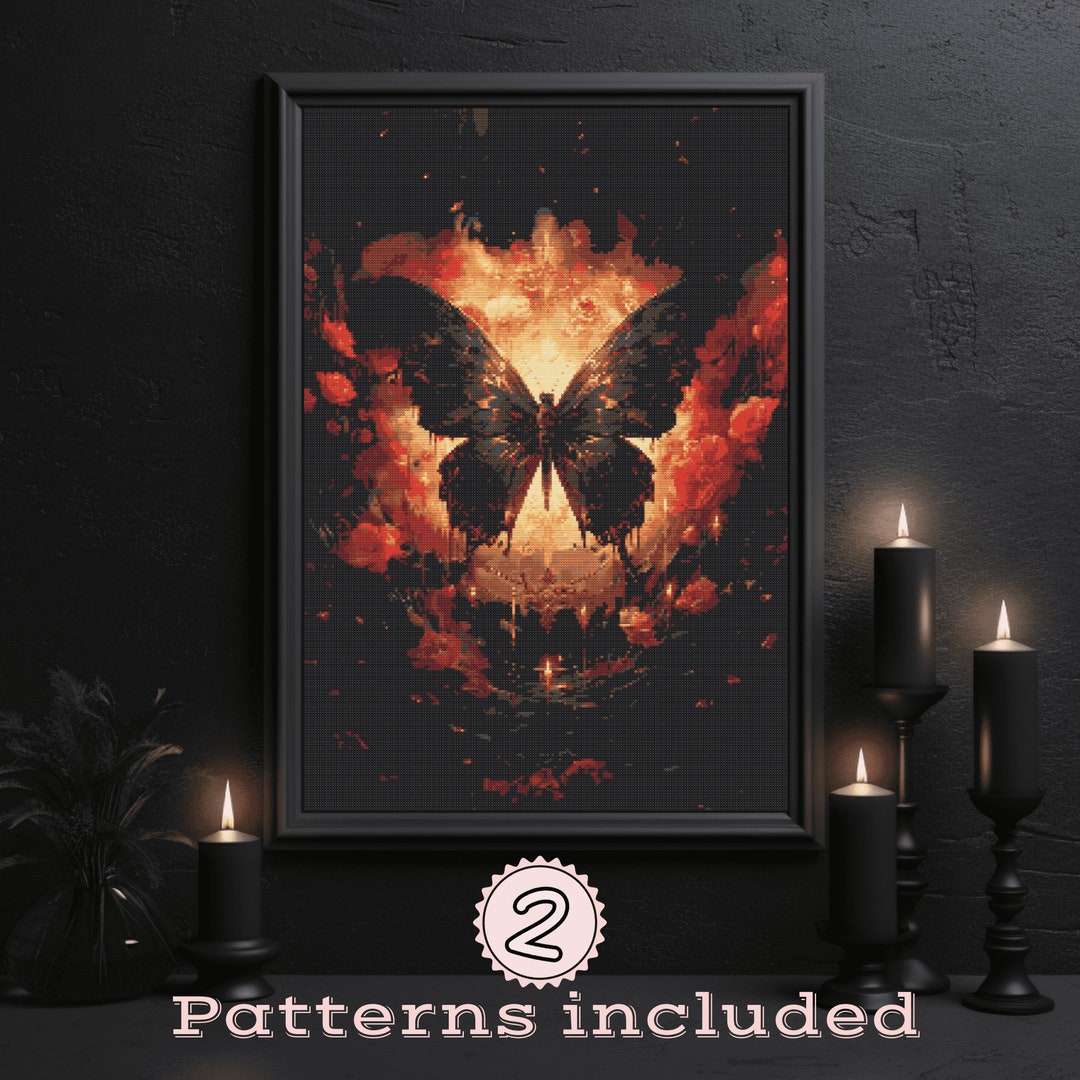 Moth Cross Stitch Luna Moth Butterfly Insect Cross Stitch - Etsy