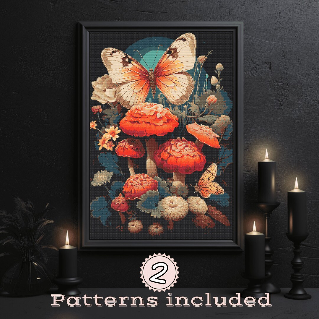 Moth Cross Stitch Luna Moth Butterfly Insect Cross Stitch - Etsy