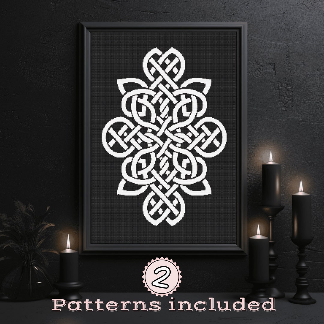 Celtic Cross Stitch, Celtic Knot Pattern, Gothic Cross Stitch, DMC ...