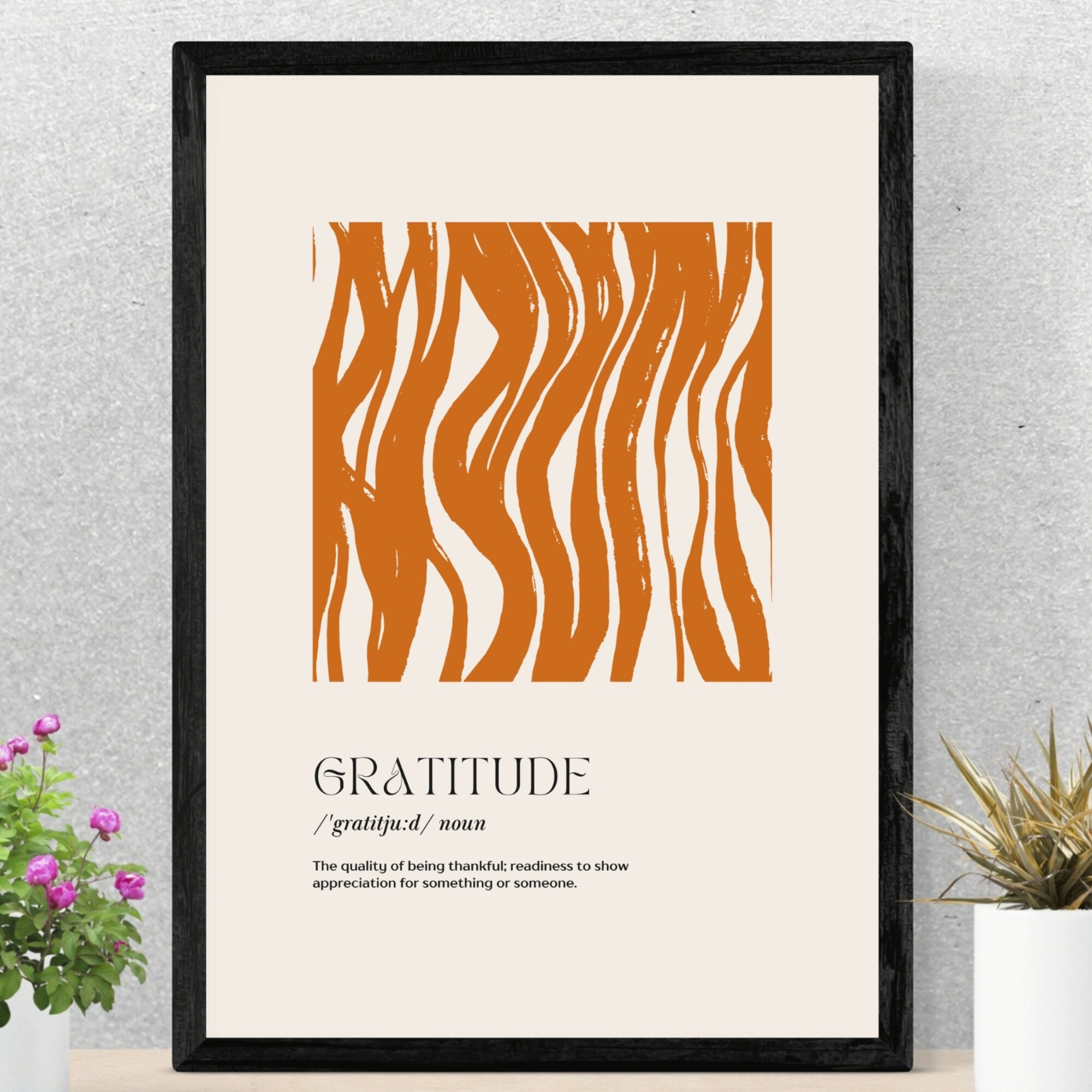 Set of 3 Abstract Word Definition Art Prints, Dream, Gratitude ...