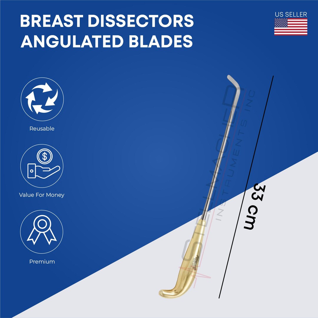 Breast Surgical Dissectors Angulated Blades Length 33cm Premium ...