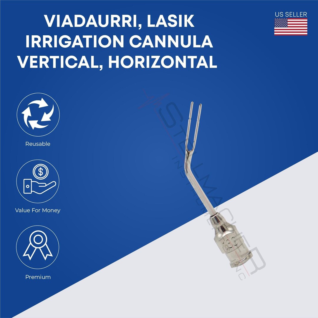 Vidaurri LASIK Irrigation Cannula- Vertical 23ga Premium Cannula ...
