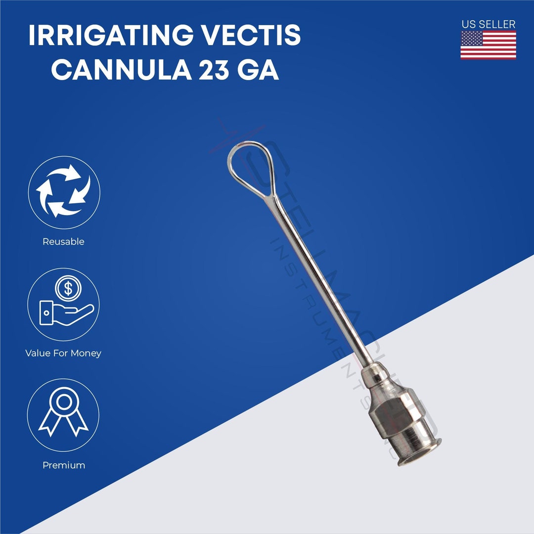 Vectis Irrigation Cannula 23 Ga Premium Ophthalmic Cannula Surgical ...