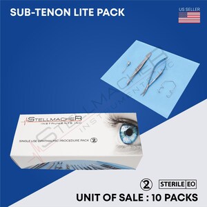 Single Use Sub-tenon Lite Procedure Kit – 10 Kits Box - Etsy