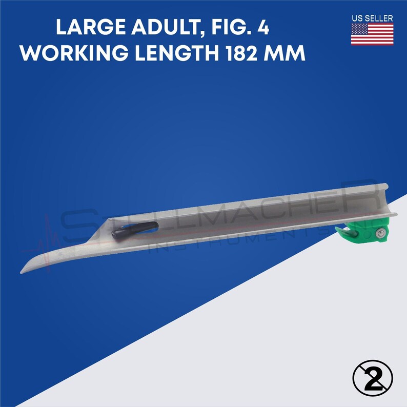 Single Use Laryngoscope Blades Miller Blades Fig 4 - Working Length 182 ...
