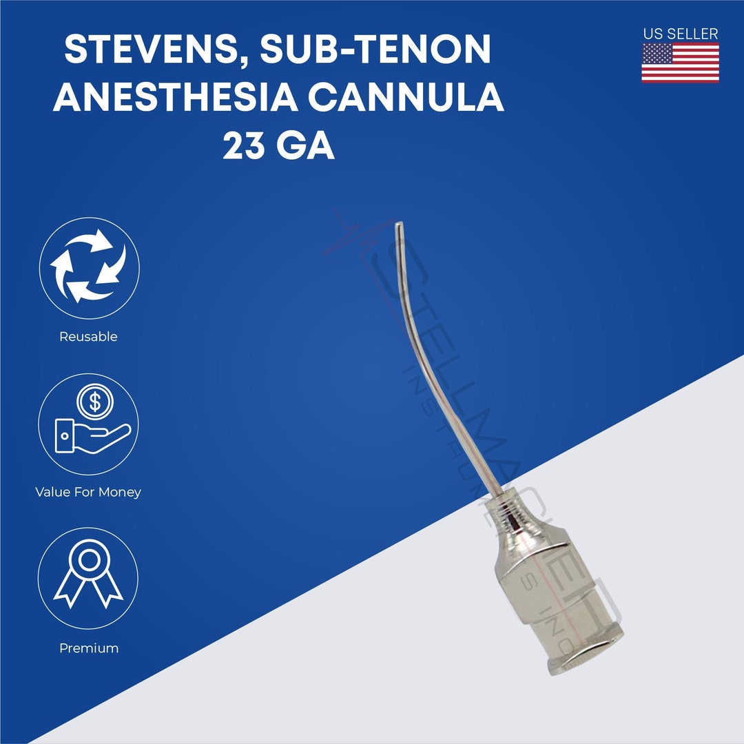 Stevens Sub Tenon Anesthesia Cannula 23 Ga Premium Cannula Surgical ...