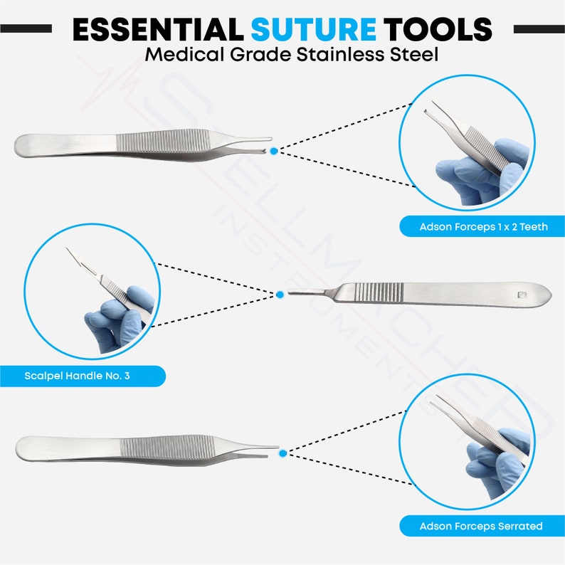 Premium Suture Practice Kit Complete Medical & Vet Students Suture ...