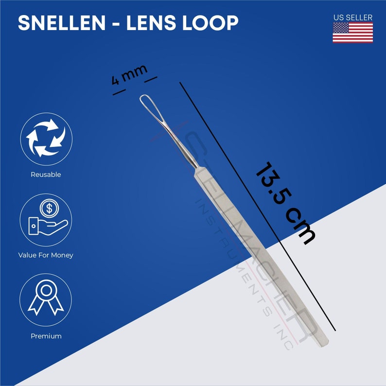 Snellen Lens Loop 4mm Overall Length 13.5 Cm Premium Lens Loop ...