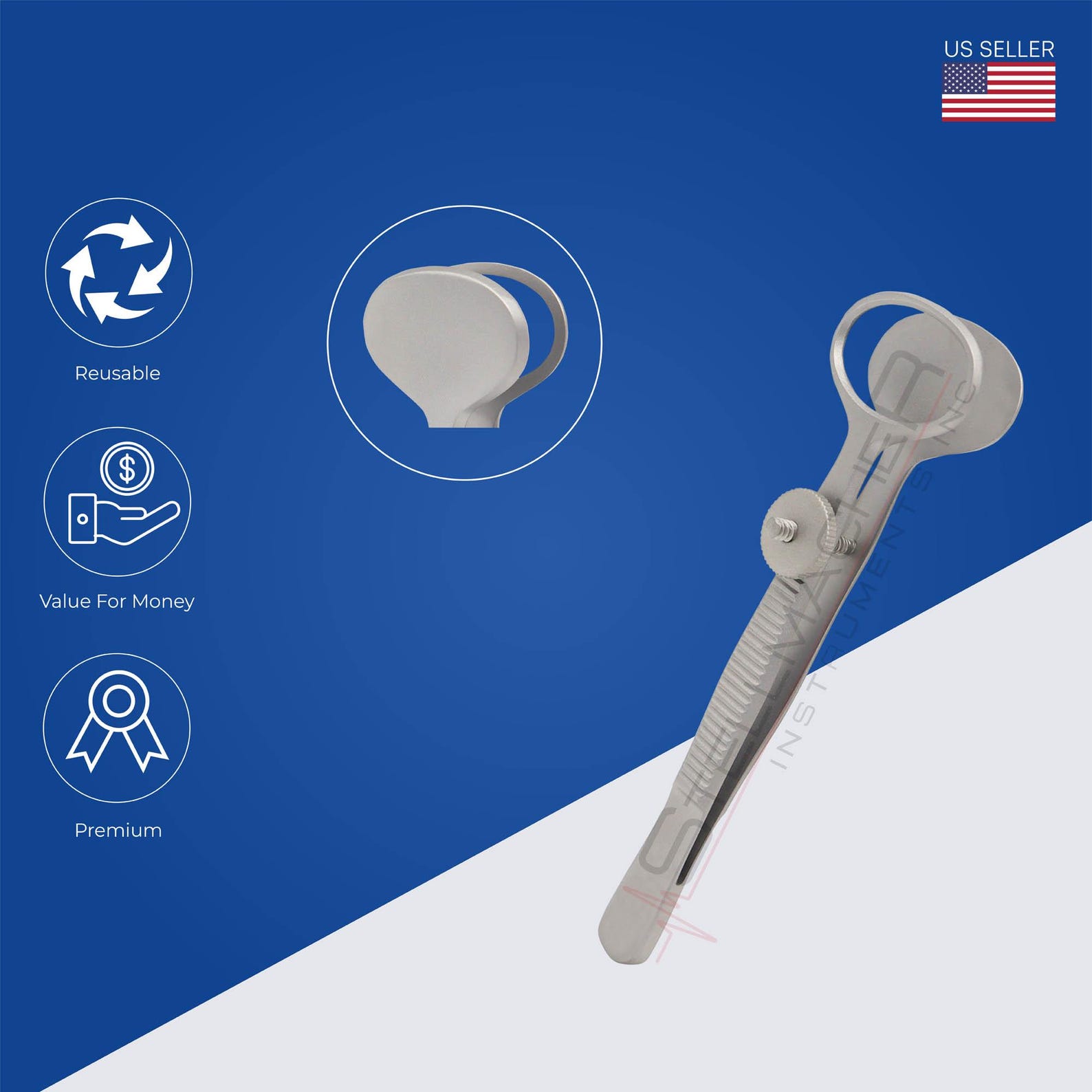 Desmarres Chalazion Forceps Oval O.D 13 Mm Overall Length 9cm Small ...