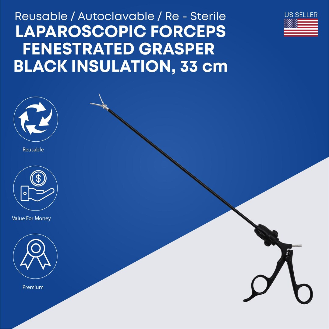 Laparoscopic Fenestrated Grasping Forceps 33 Cm Length Premium ...