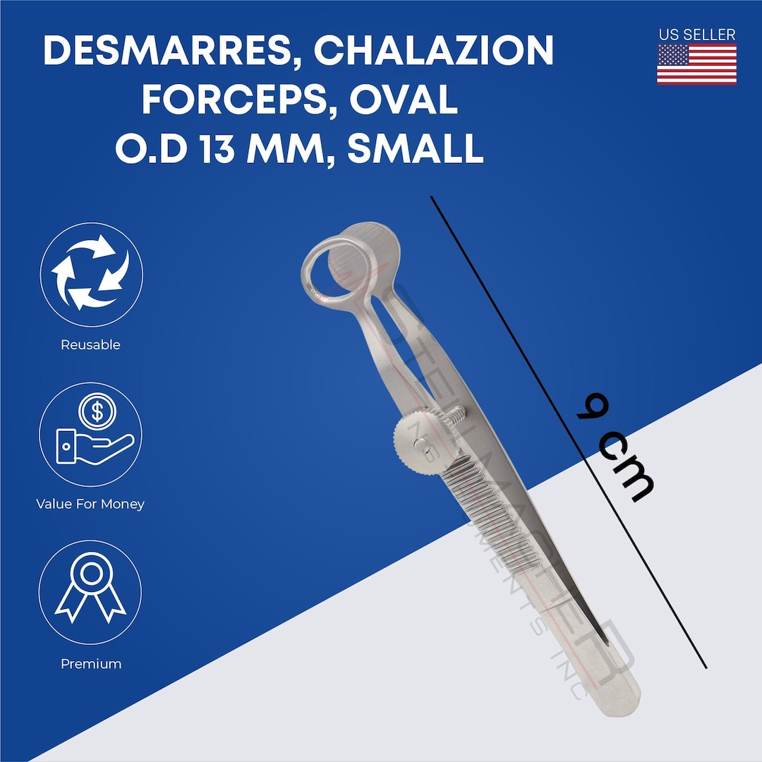 Desmarres Chalazion Forceps Oval O.D 13 Mm Overall Length 9cm Small ...