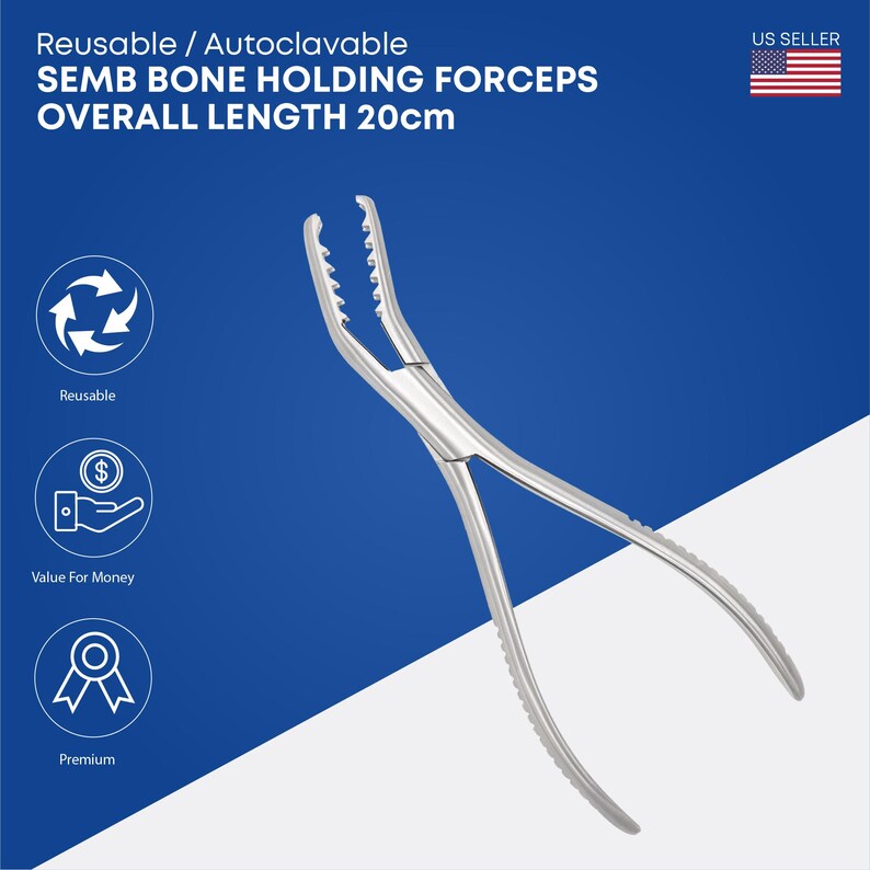 Semb Bone Holding Forceps - 20cm Overall Length Premium Orthopedic ...