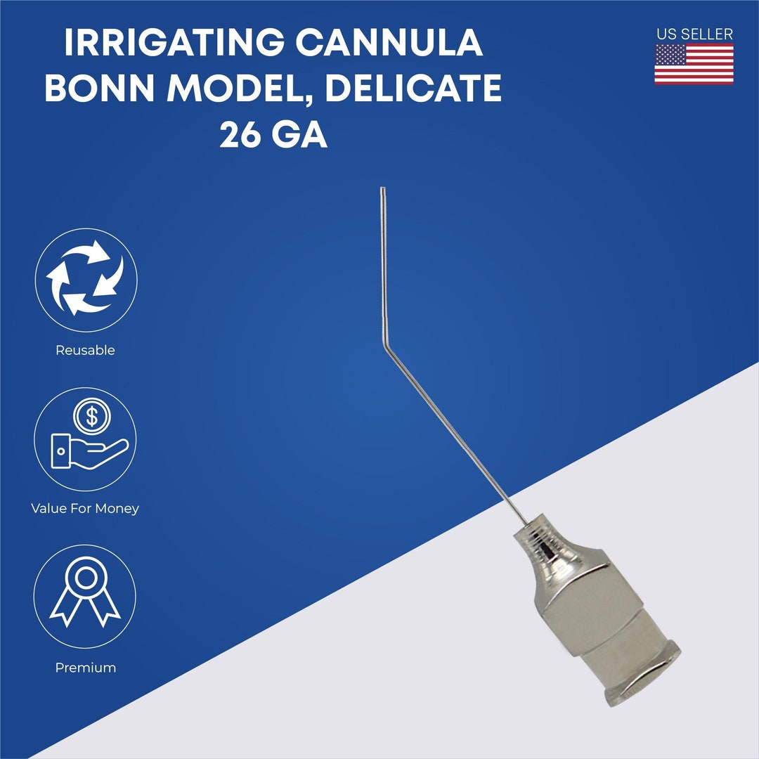Irrigating Cannula Bonn Model Round Tip 26 Ga Premium Ophthalmic ...