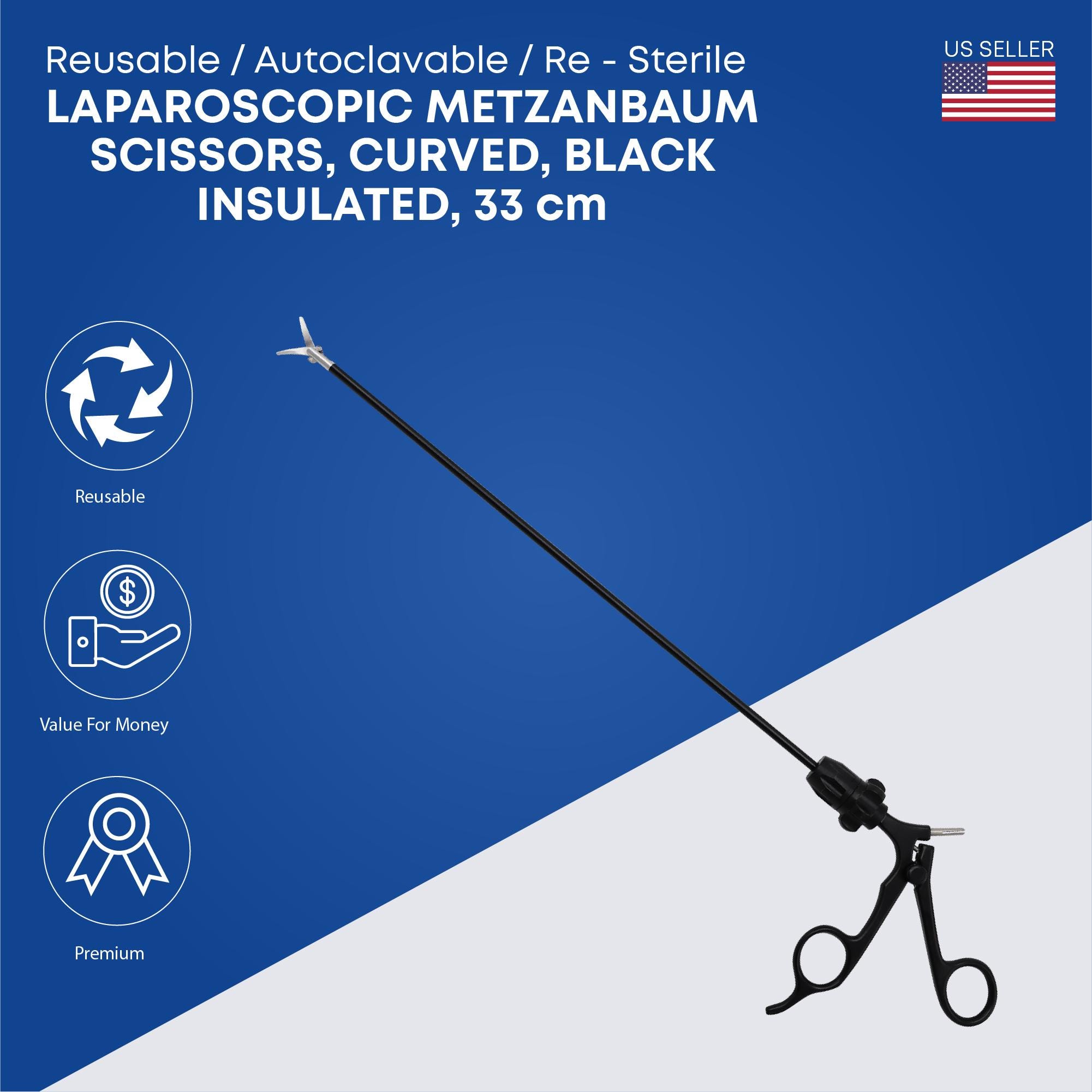 Laparoscopic Metzenbaum Scissors Forceps 33 Cm Length Premium ...