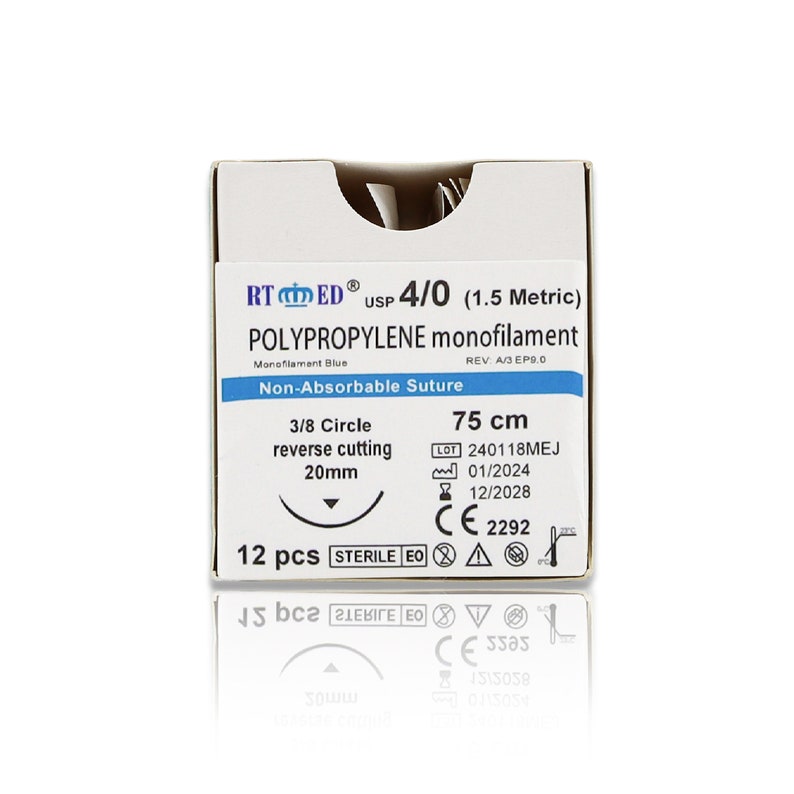 4/0 Polypropylene Suture: Non-absorbable Monofilament Thread - Practice ...
