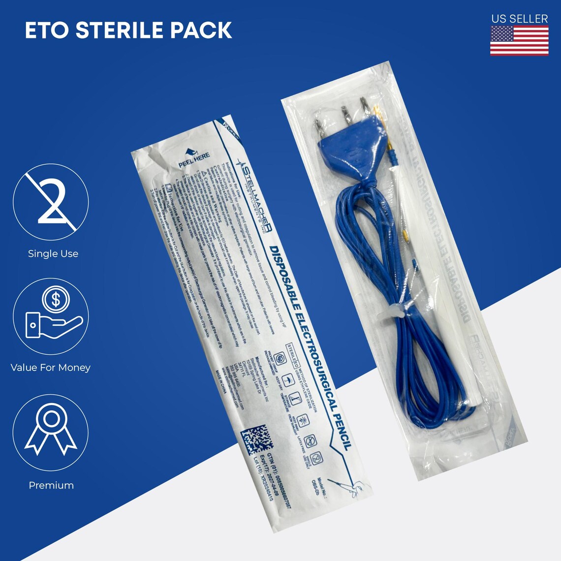 Diathermy ESU Cautery Disposable Electrosurgical Pencil Standard 3 Pin ...