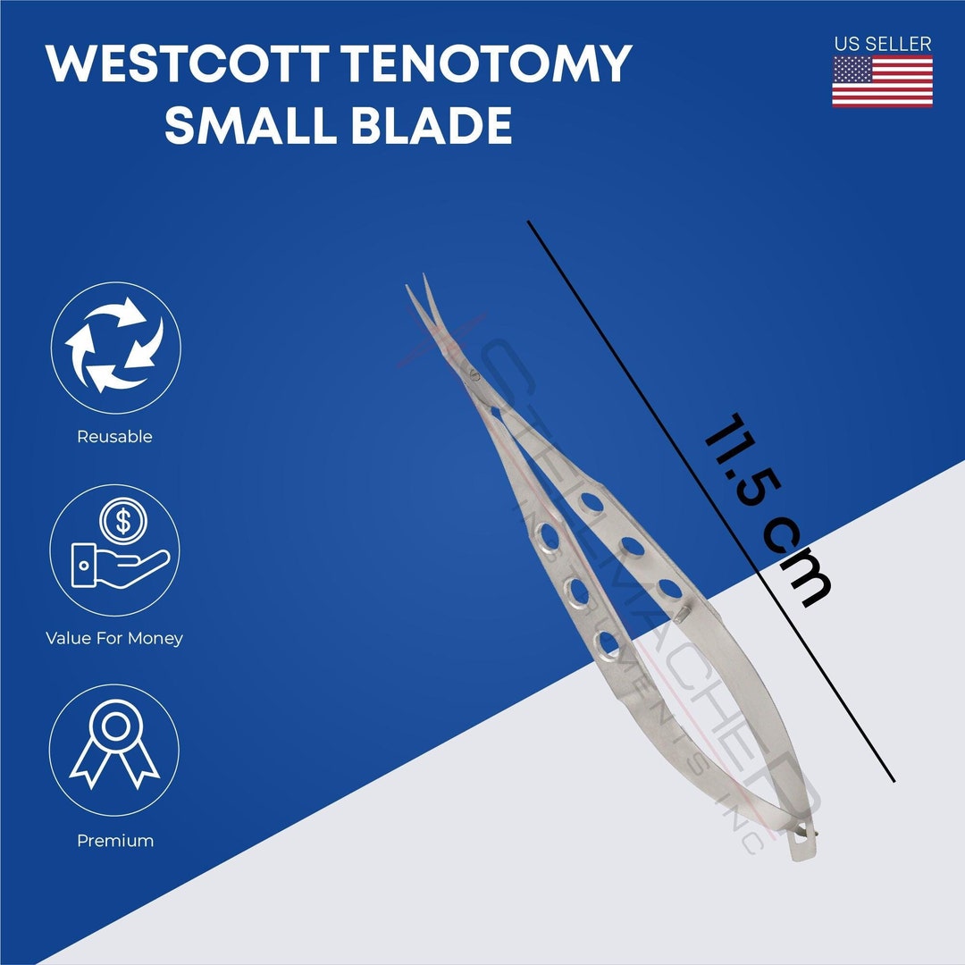 Tenotomy Westcott Scissors Small Blade Overall Length 11.5 Cm Premium Ophthalmic Surgical ...