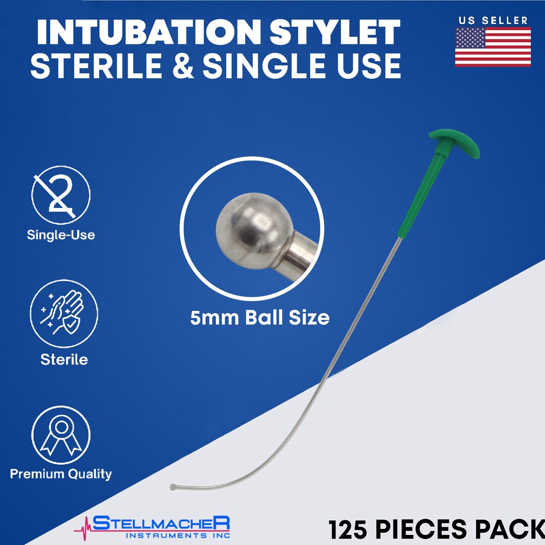Intubation Stylet Sterile Single Use Stylets Anesthesia Instruments 125 ...