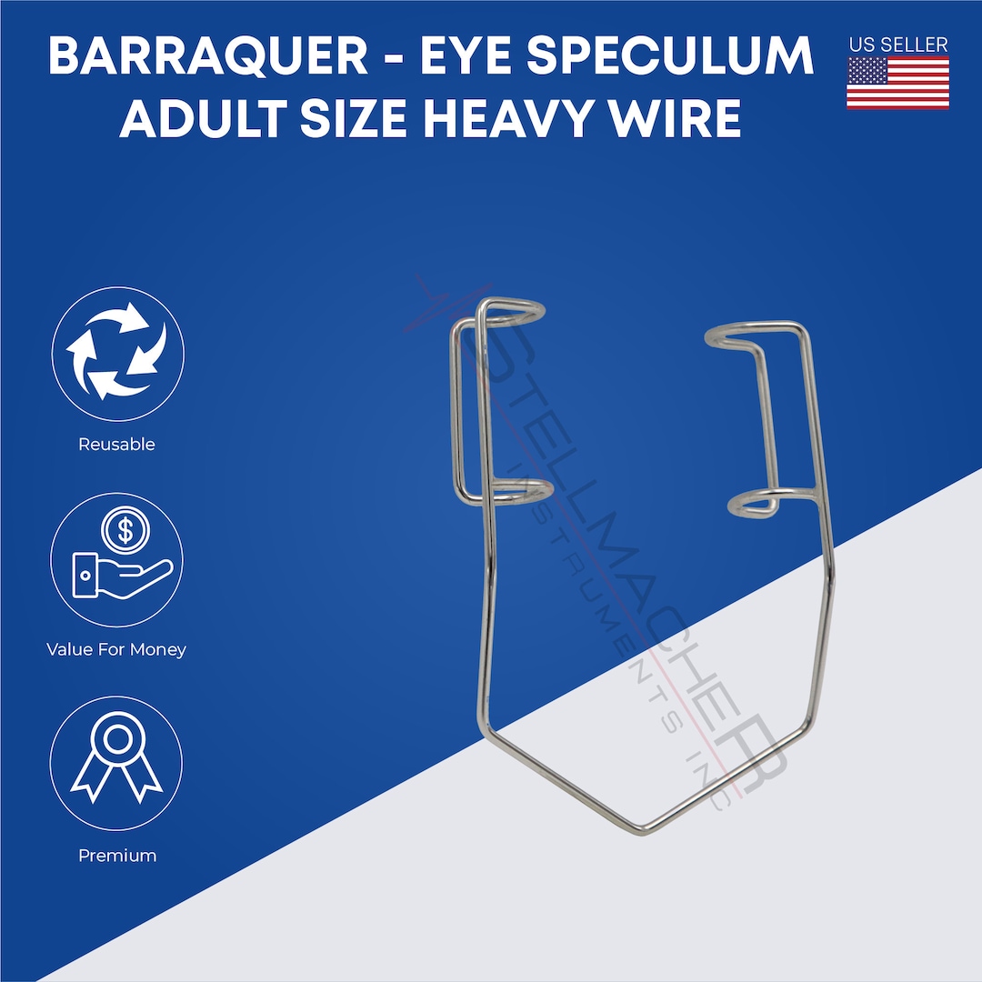 Barraquer Eye Speculum 15mm Wire Blade Ophthalmic Surgical Premium Instruments - Etsy