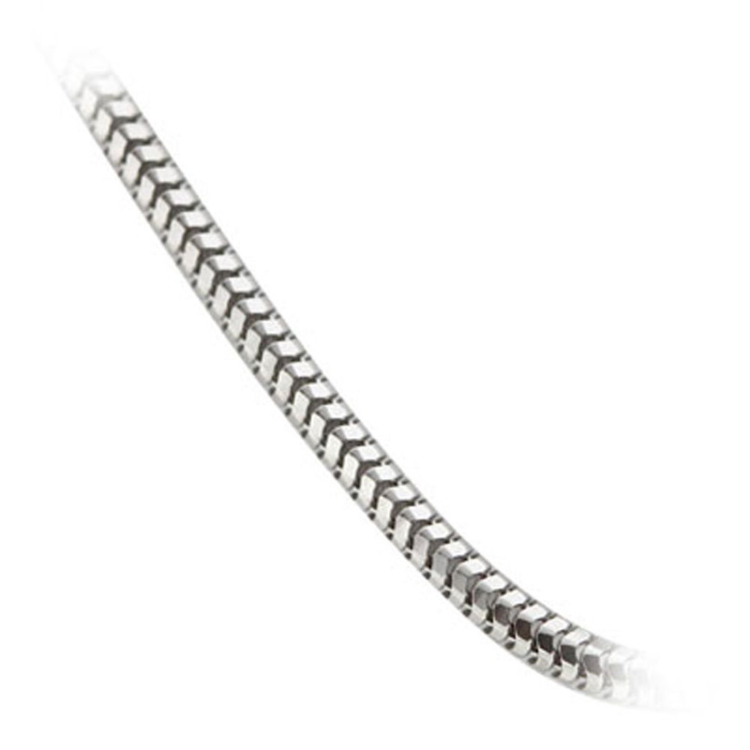 14k Solid White Gold Italian Snake Chain 1.38mm Wide 23.5 Inch - Etsy