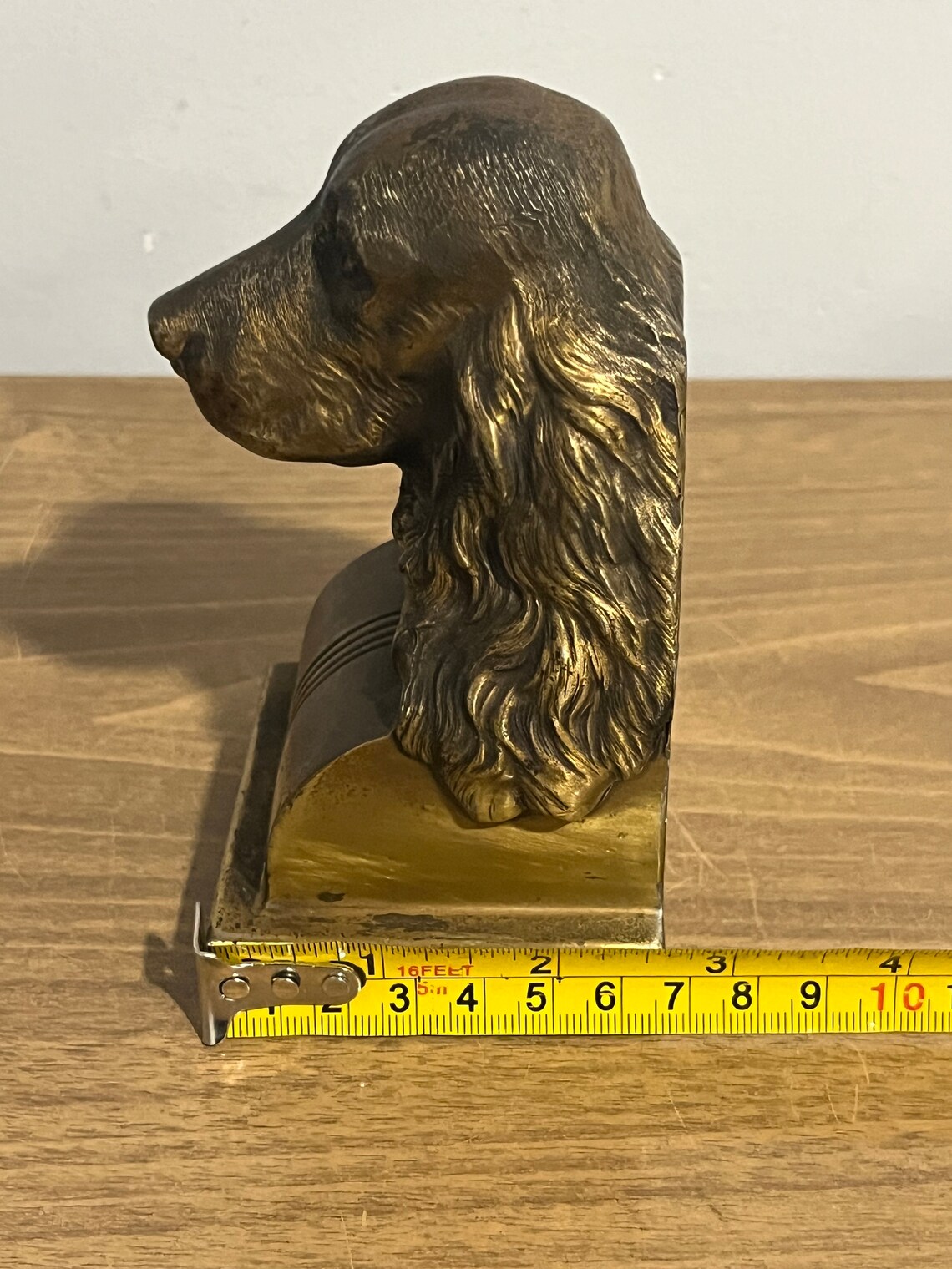 Vtg Brass Cocker Spaniel Bookends - Etsy