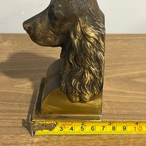Vtg Brass Cocker Spaniel Bookends - Etsy