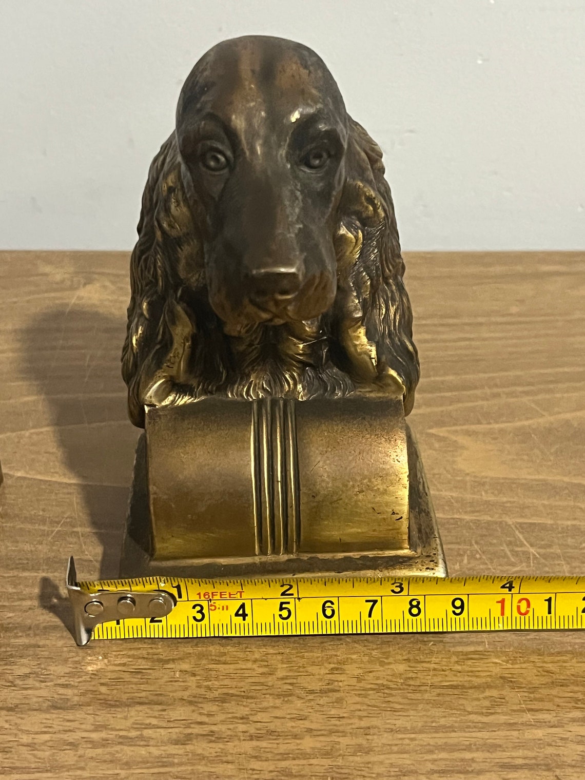 Vtg Brass Cocker Spaniel Bookends - Etsy