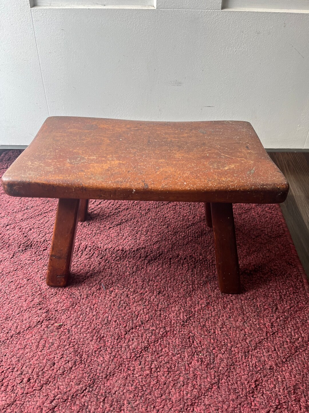Vintage MCM Cushman Colonial Foot Stool - Etsy