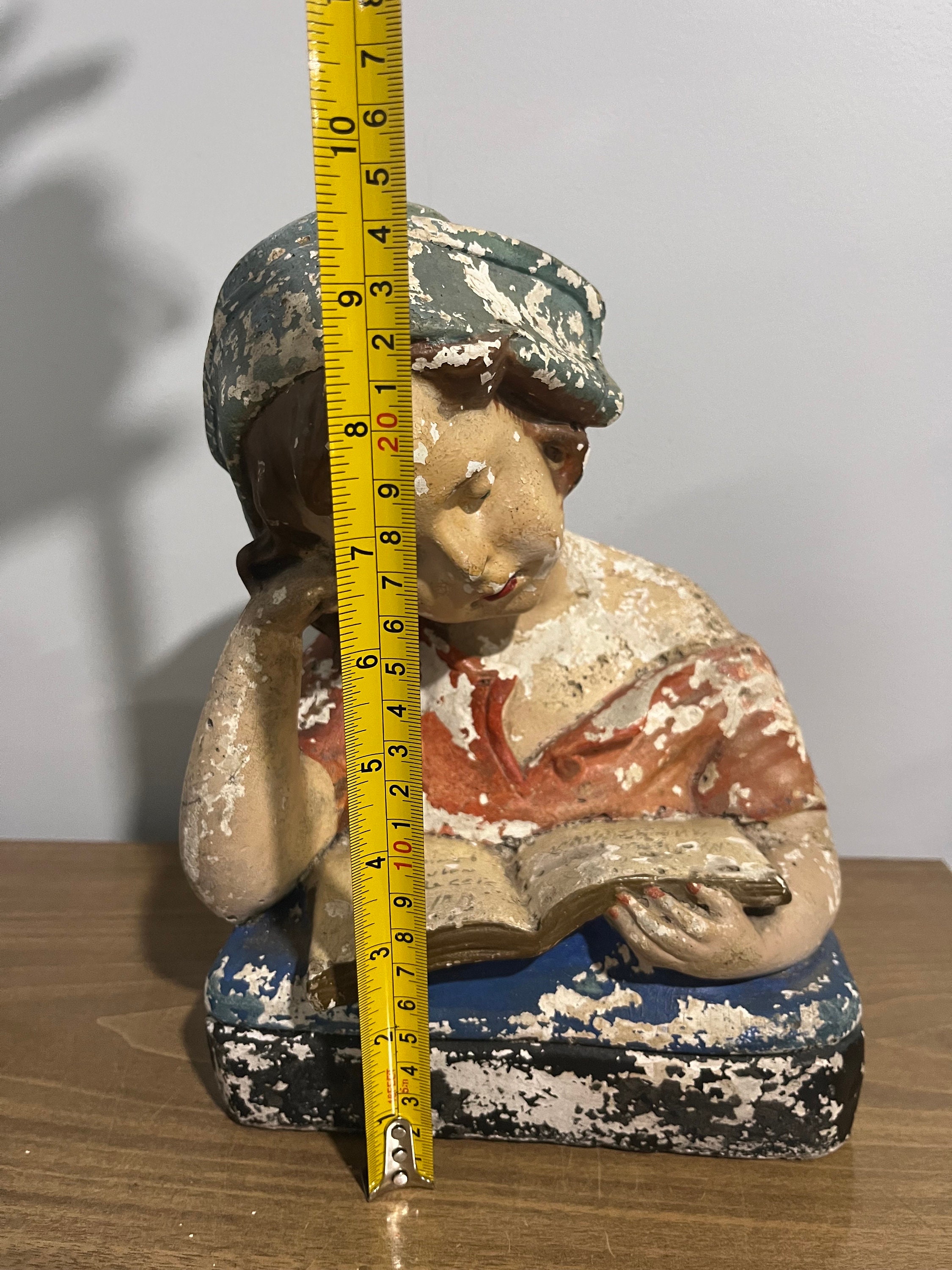 Antique/vintage Statue of Little Girl Reading Signed Van HAAS 1867 - Etsy