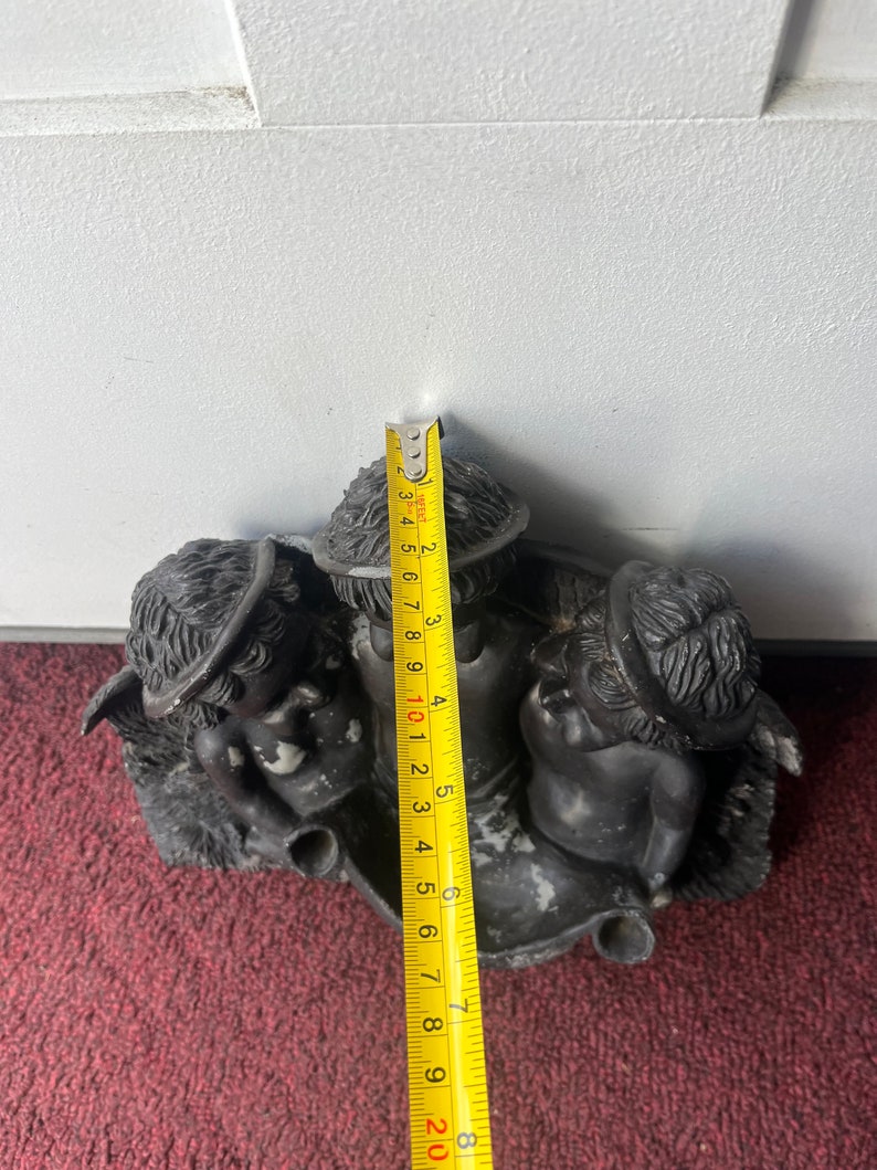 Vtg Résine/ceramic Cherub Angels Statue Wall Hanging - Etsy