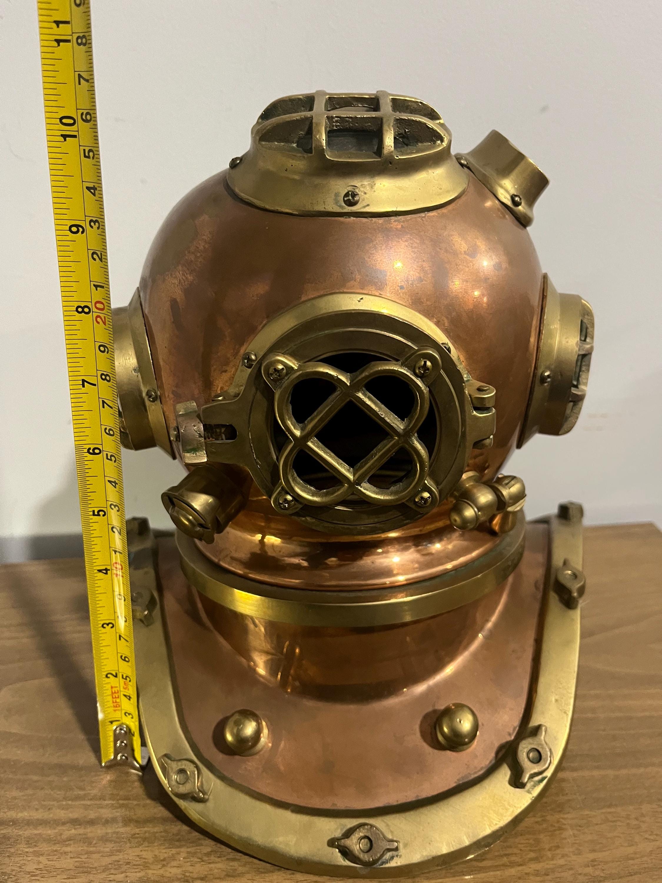 Antique/ Vintage Nautical Copper and Brass Diving Helmet - Etsy