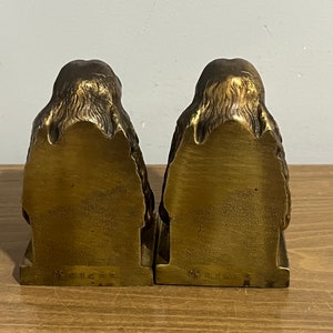 Vtg Brass Cocker Spaniel Bookends - Etsy