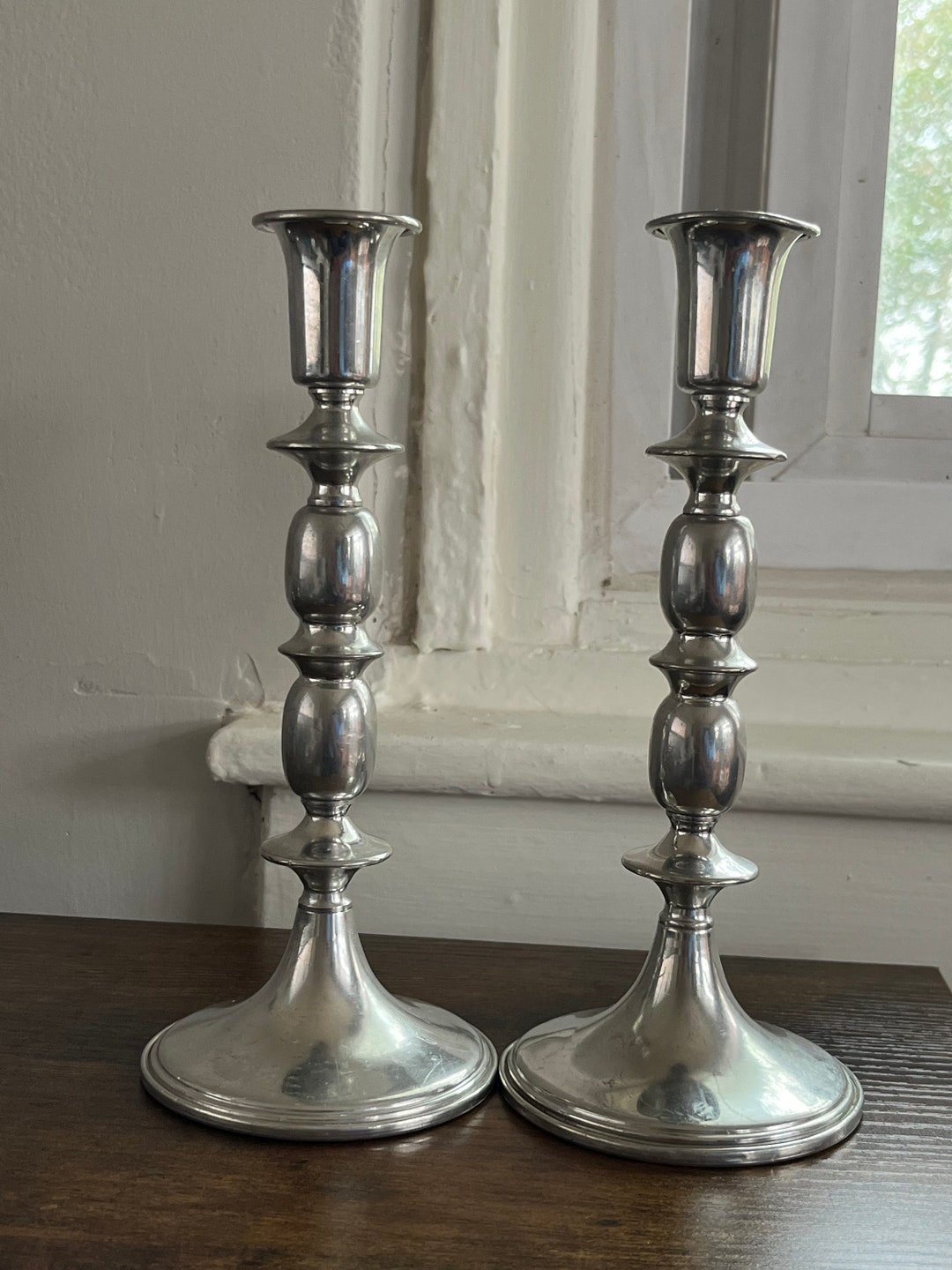 Vintage Empire Pewter Weighted Candle Stick Holder835 - Etsy