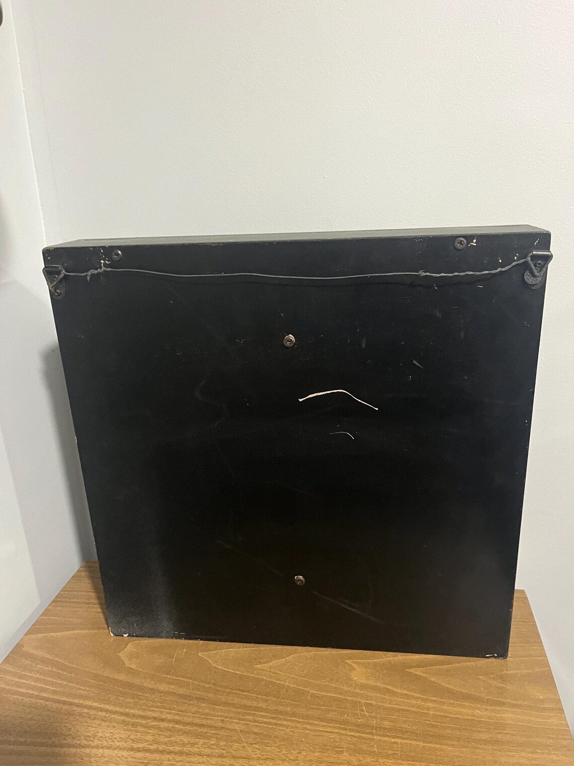 Vintage Wood Football Shadow Box Sammy Baugh Don Huston Jim Thorpe and ...