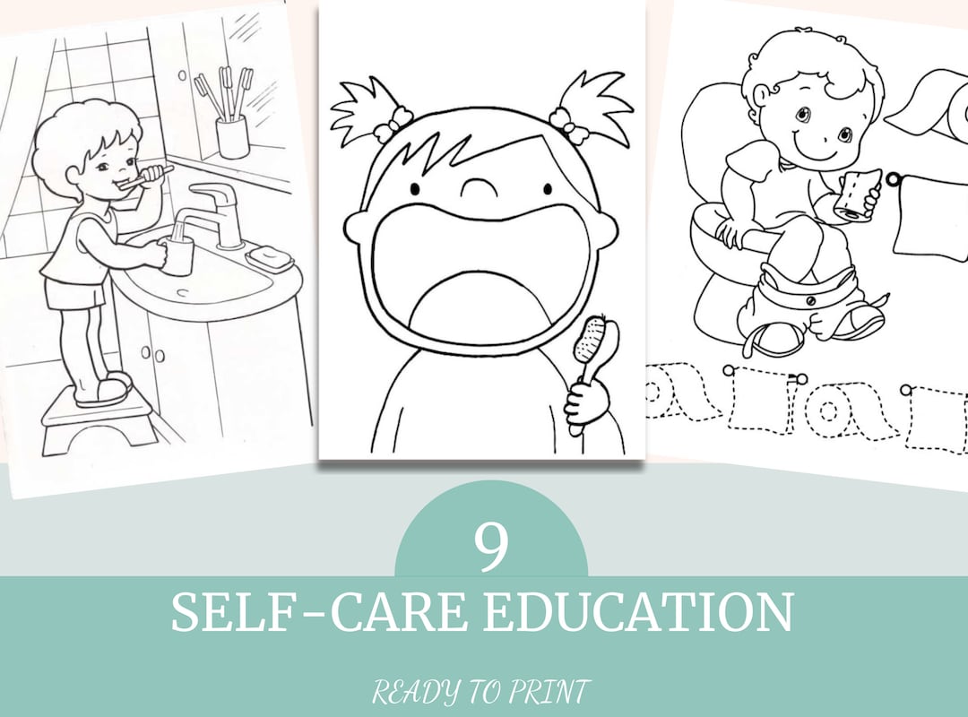 Preschool Self Care Activity Worksheets - Etsy