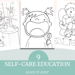 Preschool Self Care Activity Worksheets - Etsy
