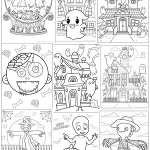 Printable Halloween Coloring Pages, Halloween Coloring Pages, Halloween ...