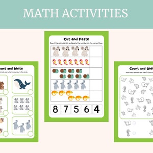 Preschool Activity Sheets,printable Counting App,preschool Curriculum ...