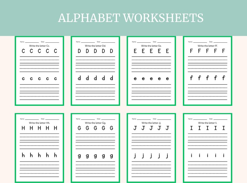 ABC Tracing,handwriting Practice,tracing Printable,alphabet Printable ...