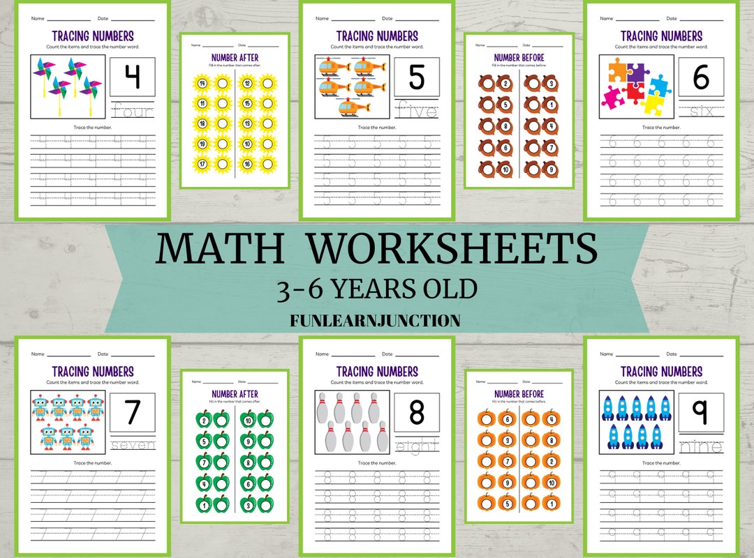 Pre-k Math Curriculum. 44 Pages Bundle.preschool Kindergarten ...