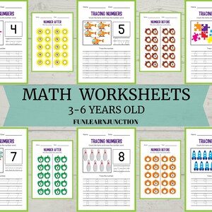 Pre-k Math Curriculum. 44 Pages Bundle.preschool Kindergarten ...