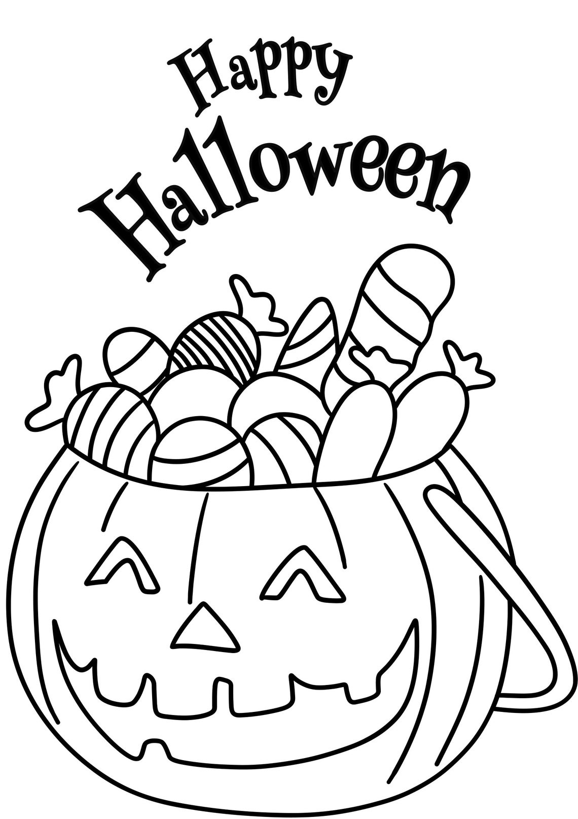 Printable Halloween Coloring Pages, Halloween Coloring Pages, Halloween ...