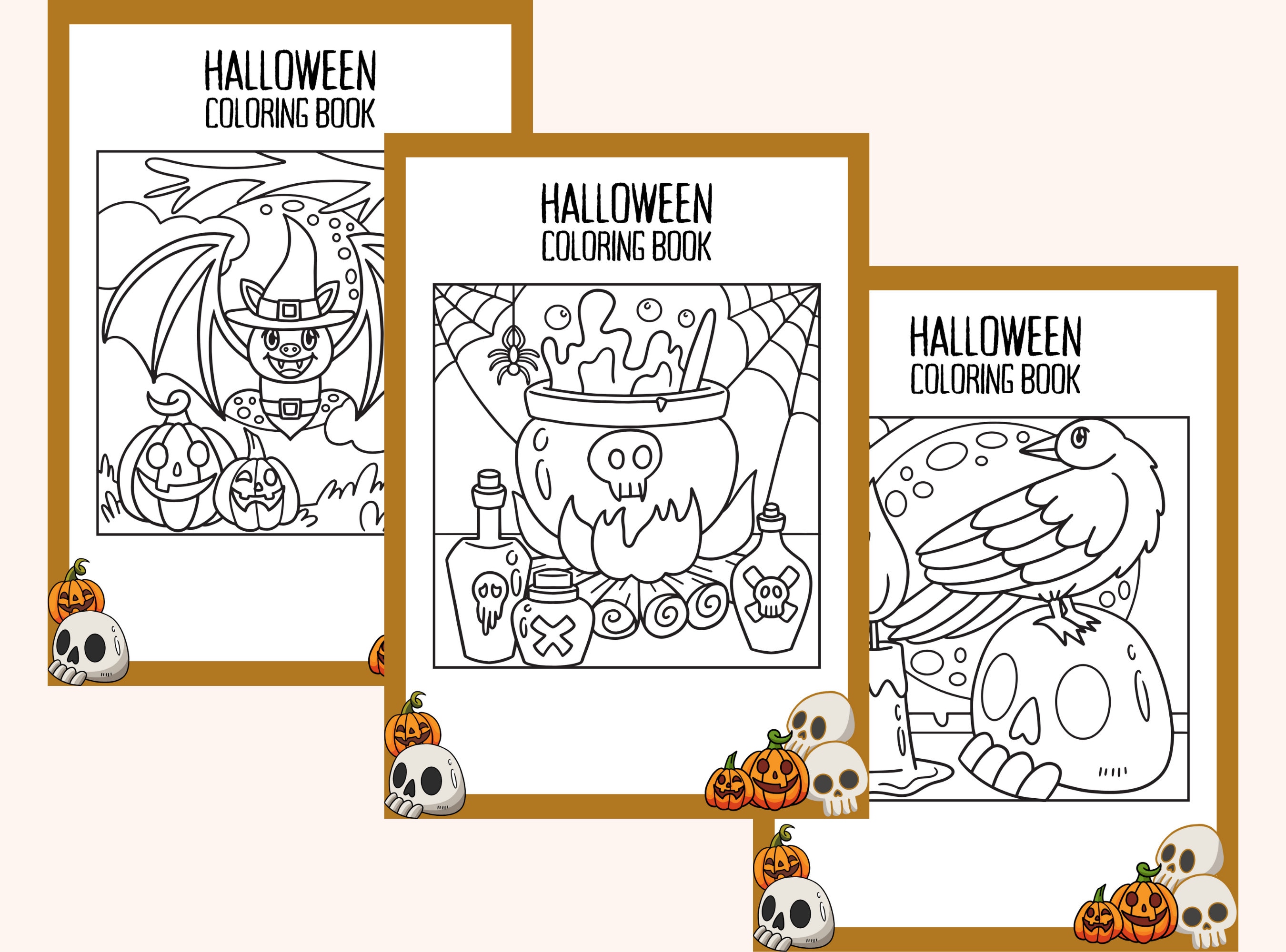 Halloween Coloring Pages. PRINTABLE for Toddlers Cute Halloween ...